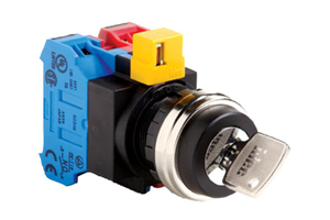 Idec HW4K Series 22mm Key Switch with Finger Safe Screw Terminal, Round ...