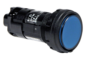 Idec HW1P Series 22mm Pilot Lights, Flush Round Lens with Black Plastic ...